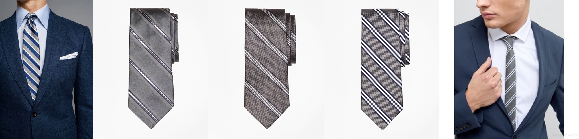 Qué Corbatas usar con un Traje Azul