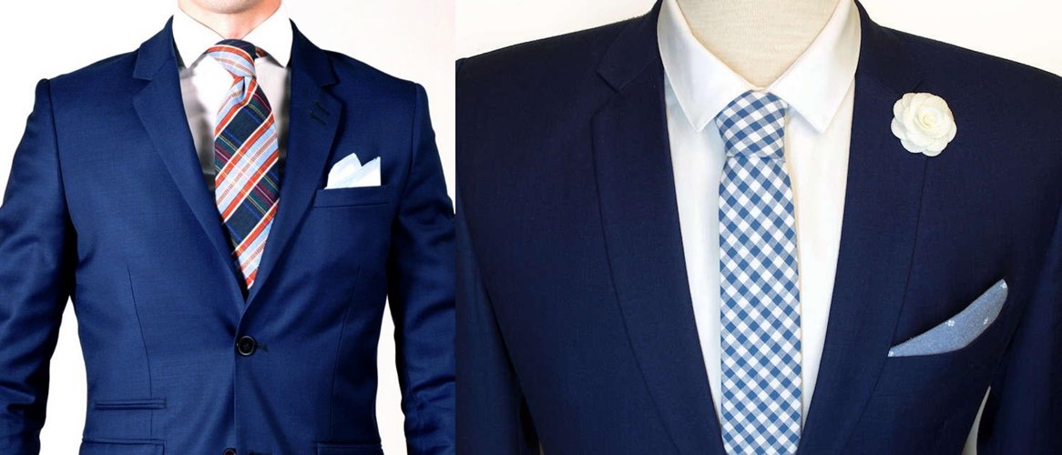 Qué Corbatas usar con un Traje Azul